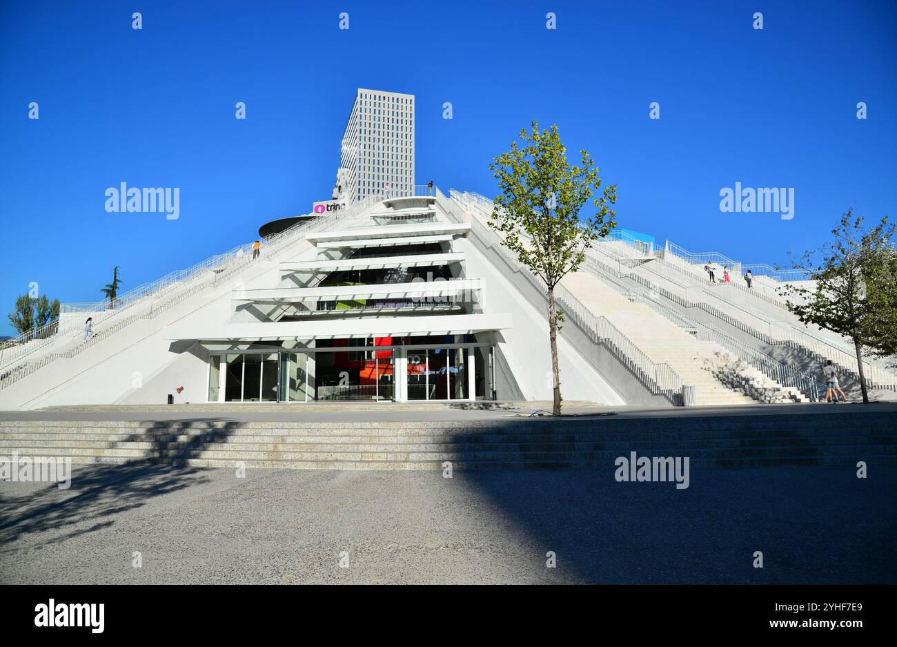 A view from the Pyramid in Tirana, the capital of Albania Stock Photo ...