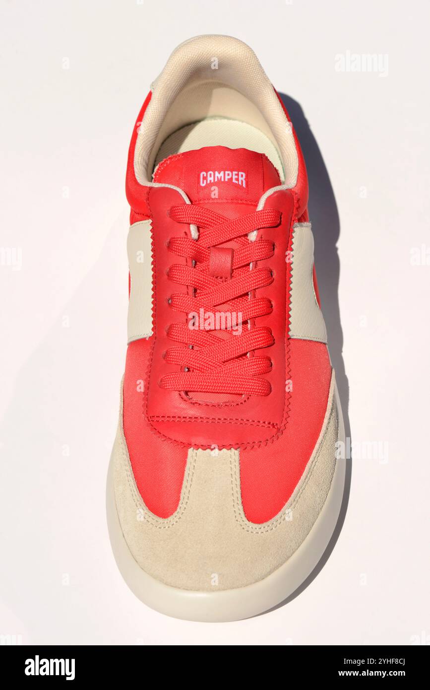 Red camper trainers hi-res stock photography and images - Alamy