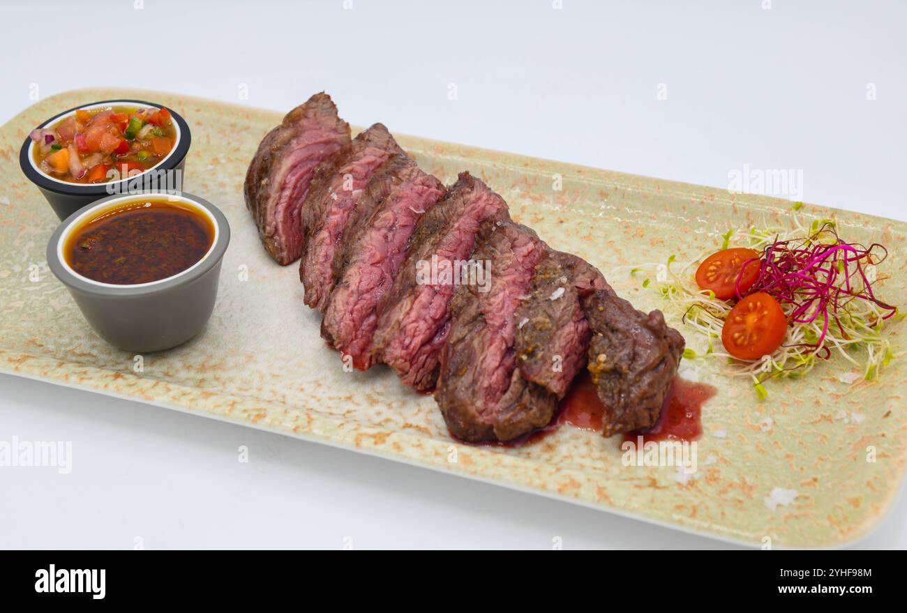 Excellent cuts of premium beef, rare to almost raw Stock Photo - Alamy