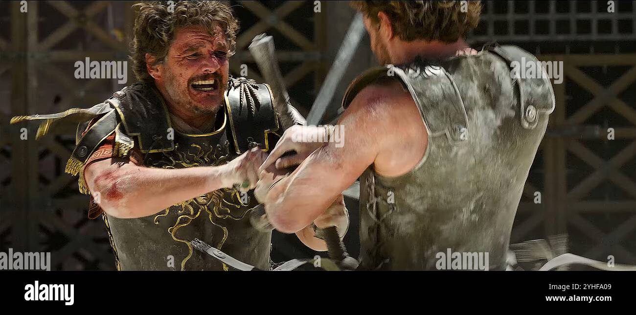 GLADIATOR II - FILM STILLS. 2024 . Malta, Morocco, UK. Pedro Pascal and ...