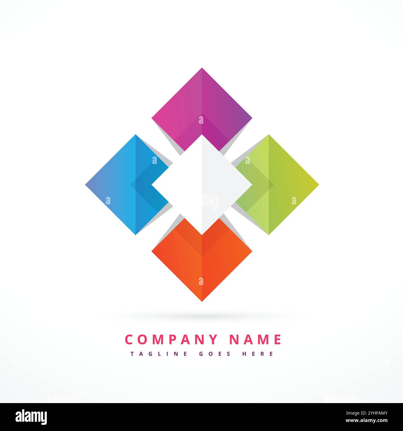 colorful shape business symbol Stock Vector Image & Art - Alamy