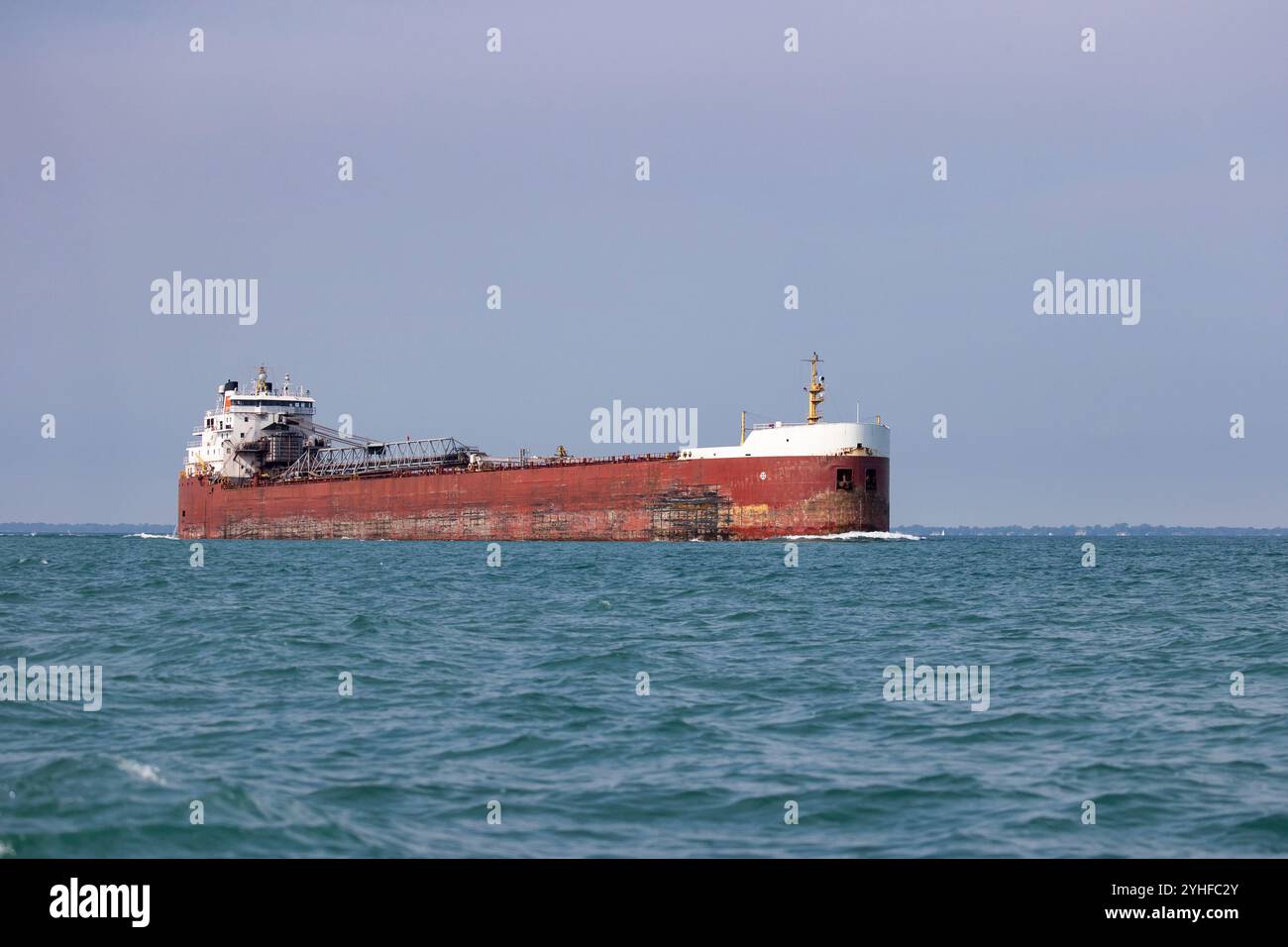 Great Lakes cargo ship crossing Lake St. Clair Stock Photo - Alamy