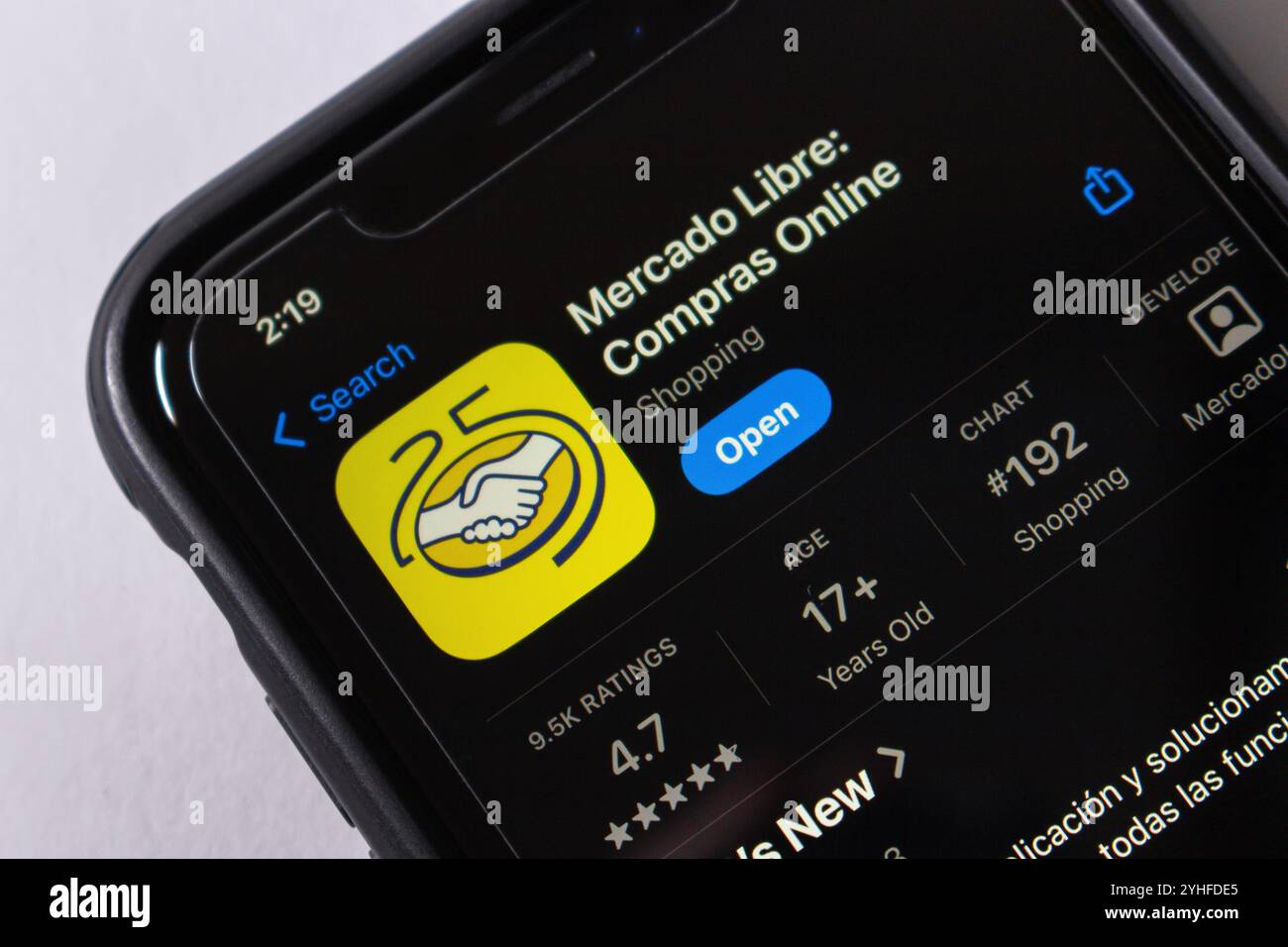 Mercado Libre app, major Latin American e-commerce and fintech platform ...