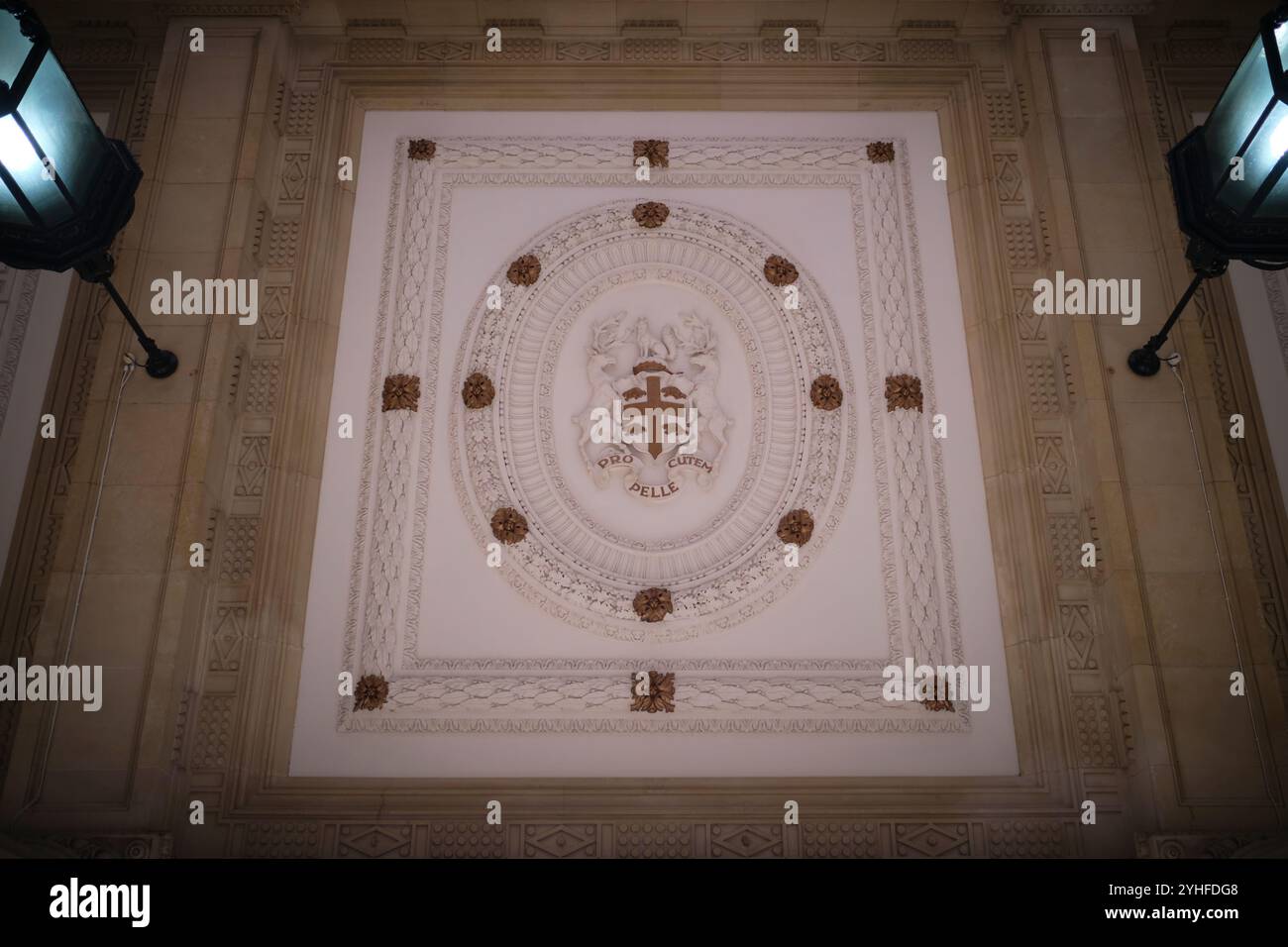 architecture of st helen's place entrance ceiling Stock Photo - Alamy