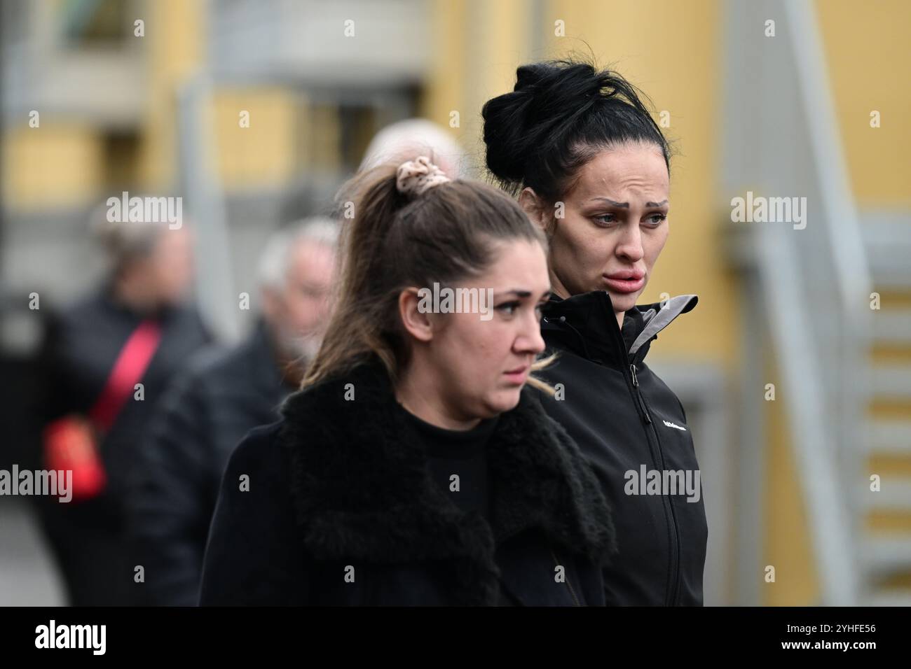 Ullared, Halland, Sweden. November 11 2024. Customers outside of Gekås ...