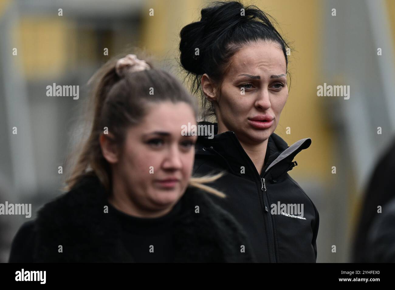 Ullared, Halland, Sweden. November 11 2024. Customers outside of Gekås ...