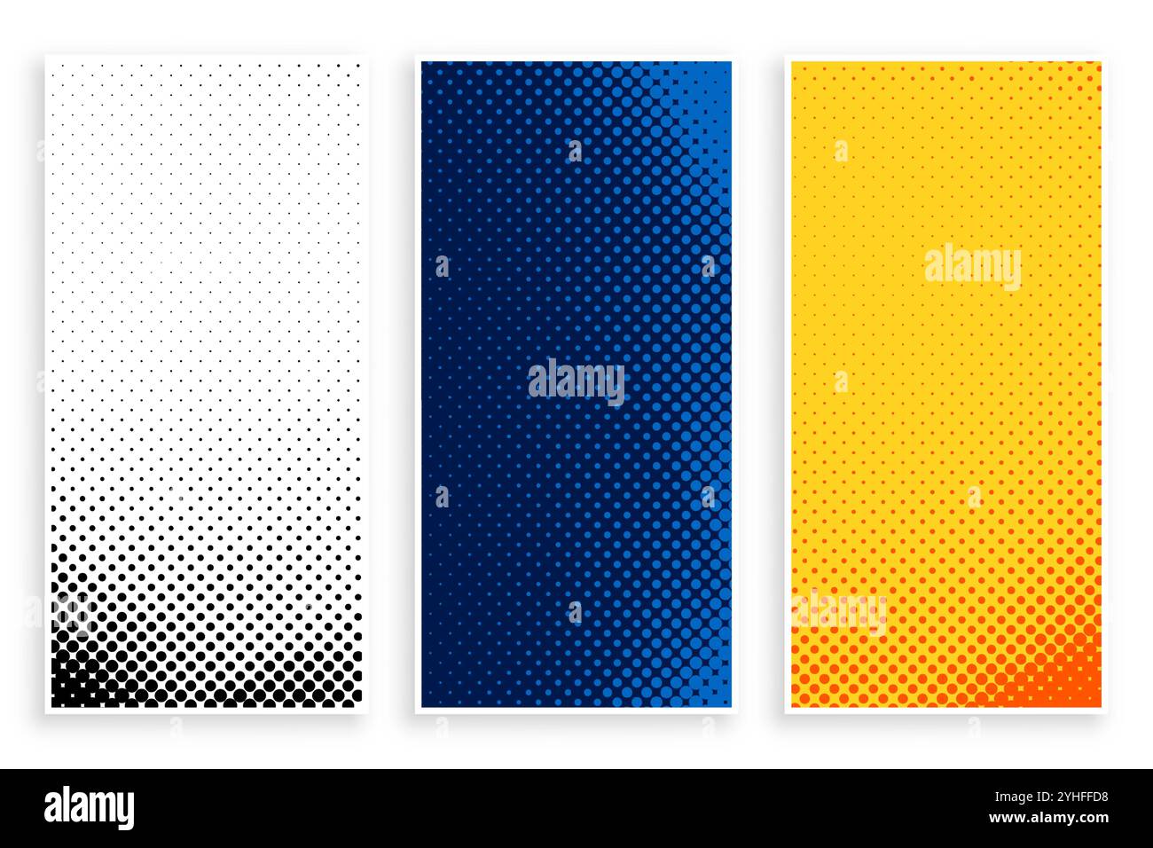 set of stylish halftone banners set design Stock Vector Image & Art - Alamy