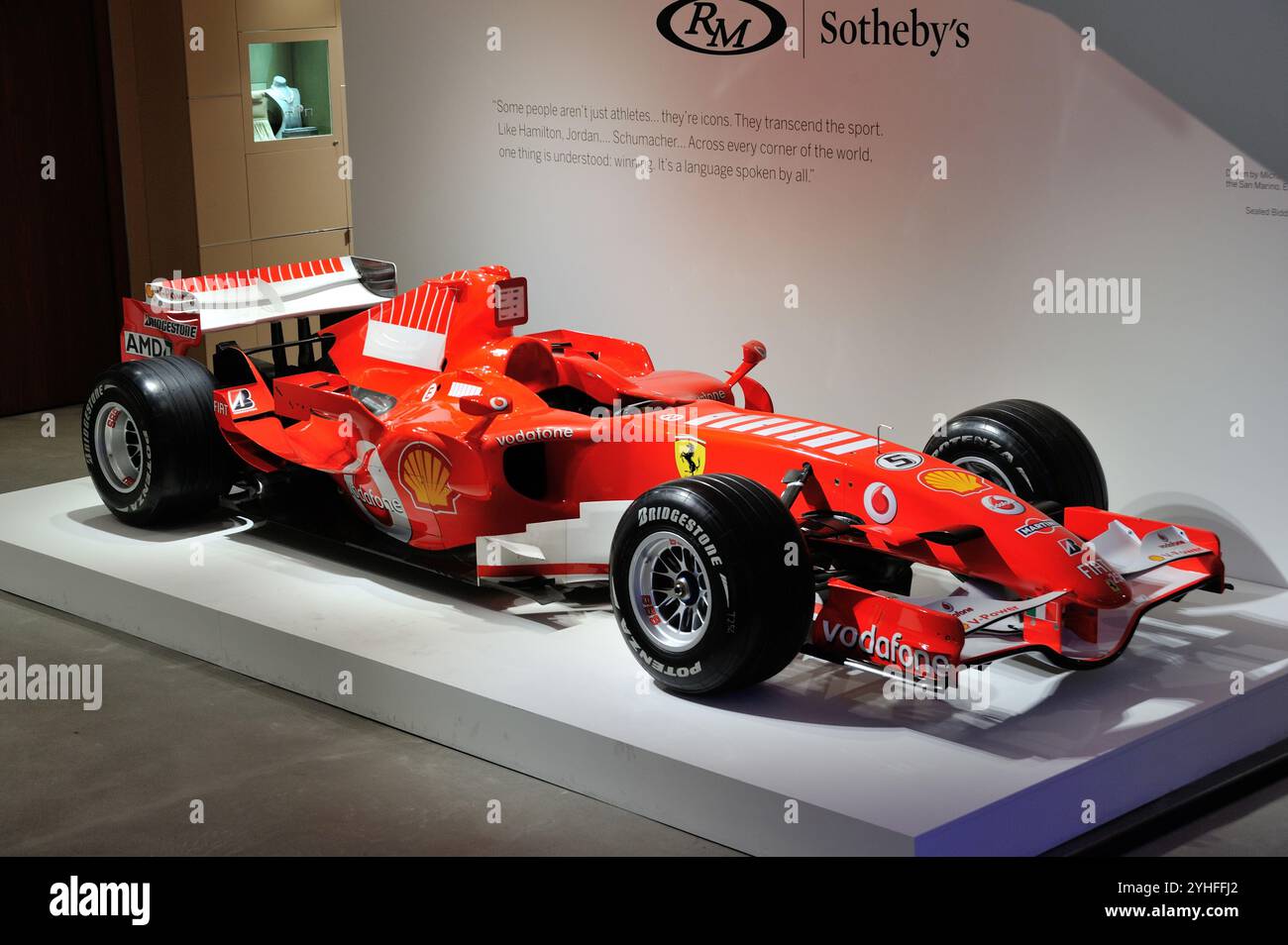 New York, USA. 11th Nov, 2024. 2006 Ferrari 248 F1 driven by Michael ...