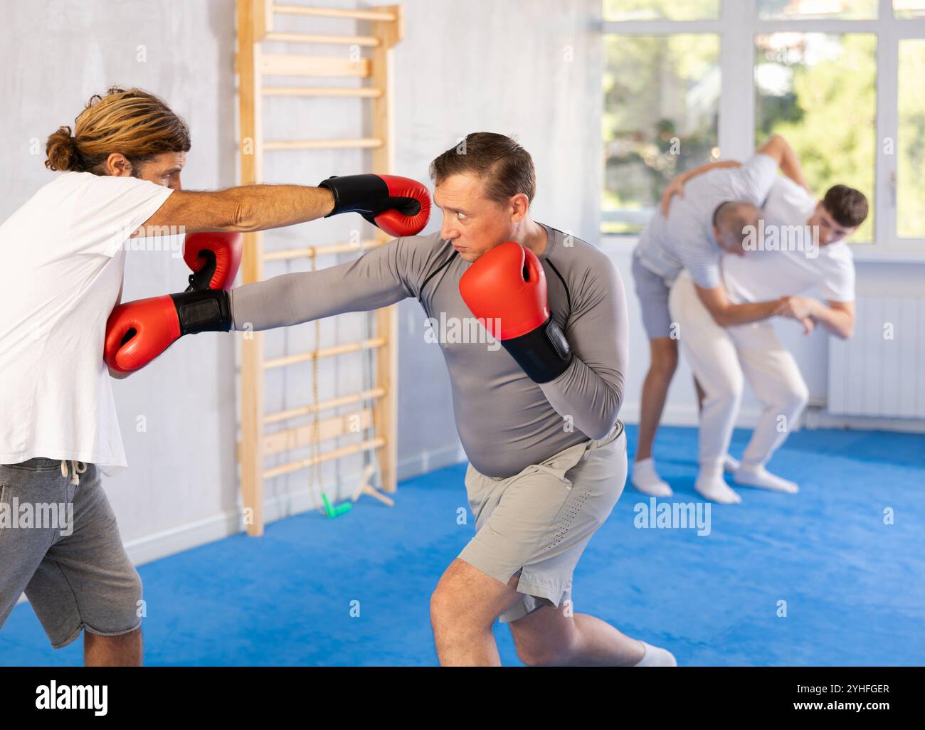 Boxing ring men gym hi-res stock photography and images - Alamy