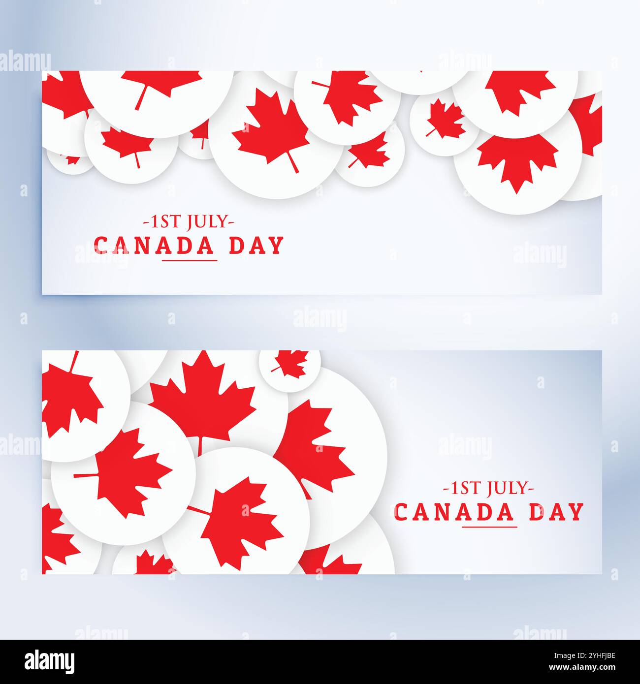 set of happy canada day banners Stock Vector Image & Art - Alamy