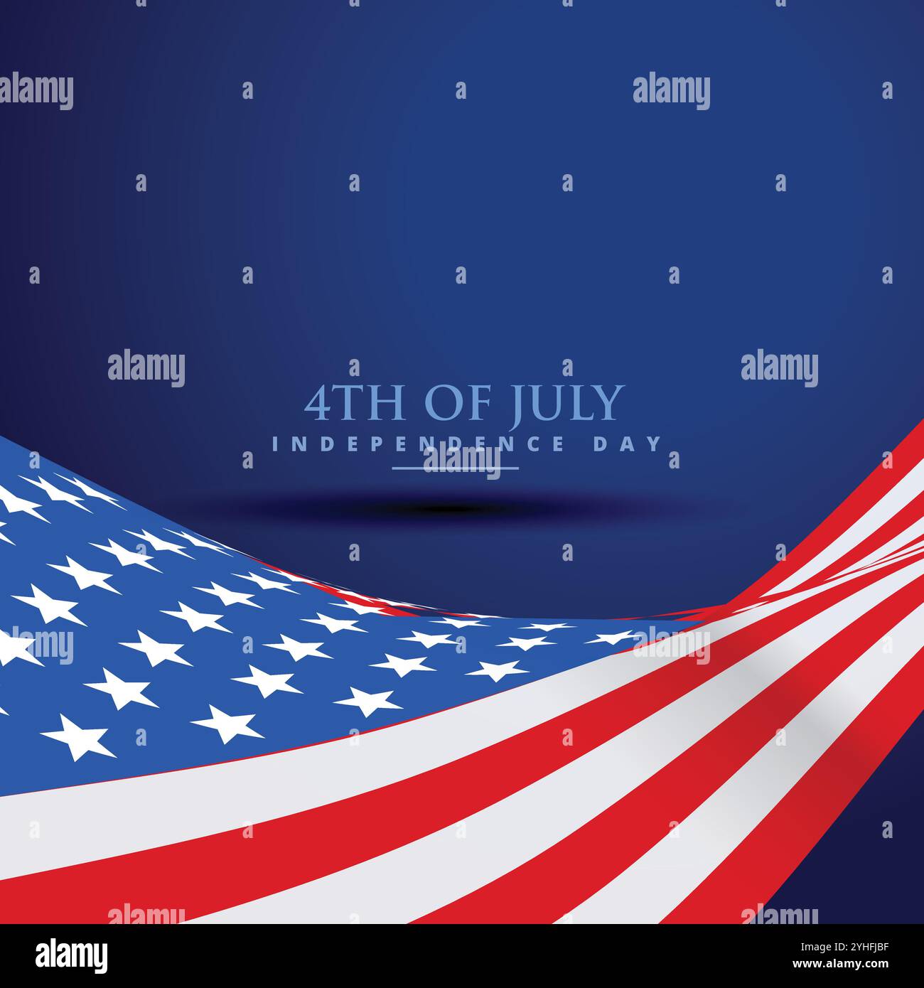 american flag in wave style Stock Vector Image & Art - Alamy