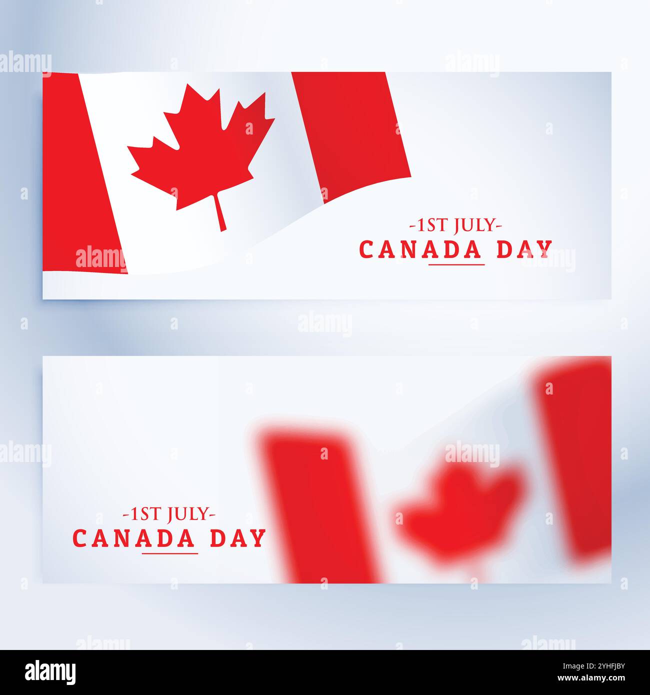 Set happy canada day banners Stock Vector Images - Alamy