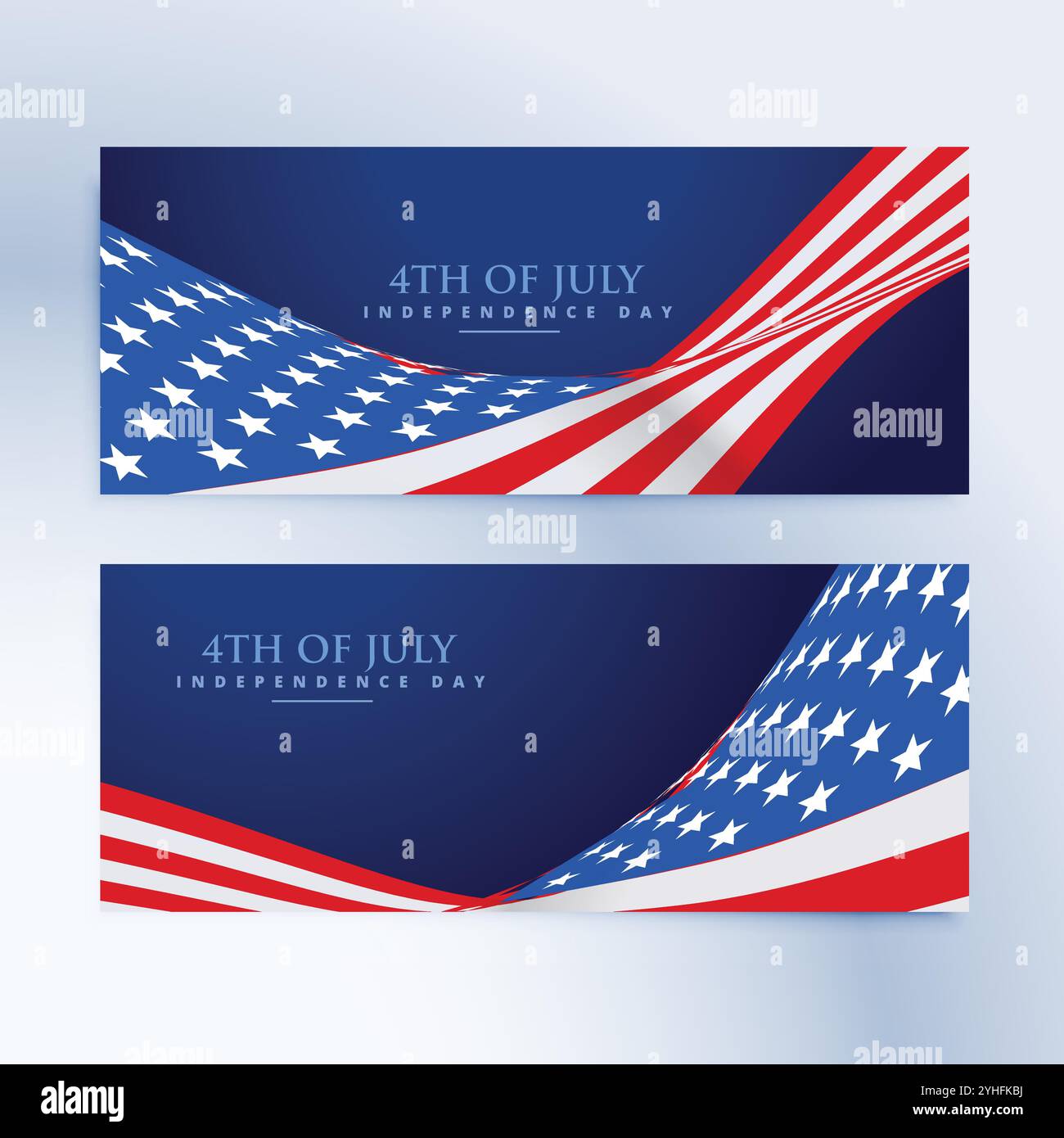 Happy 4th of july banners hi-res stock photography and images - Alamy