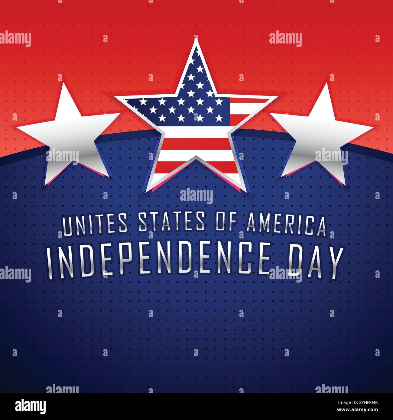 three silver stars 4th of july background Stock Vector Image & Art - Alamy