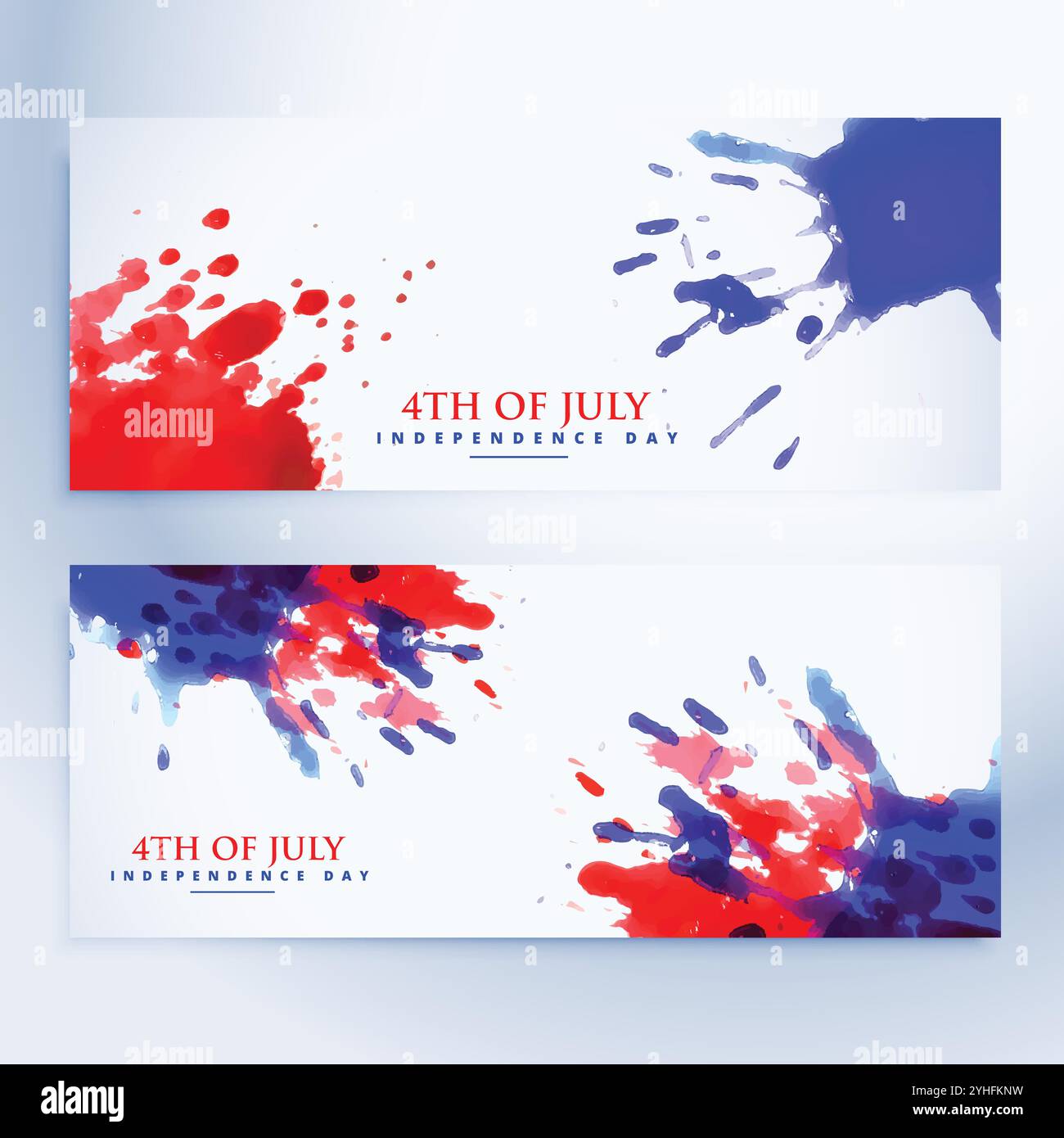 Happy 4th of july banners hi-res stock photography and images - Alamy