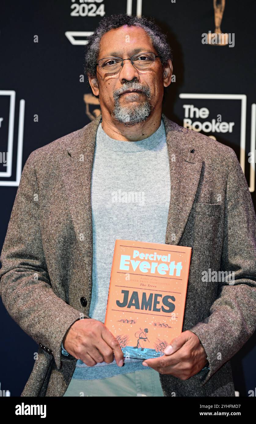LONDON, UK. 11th Nov, 2024. Percival Everett 'James' attends The Booker Prize Shortlist Readings ...