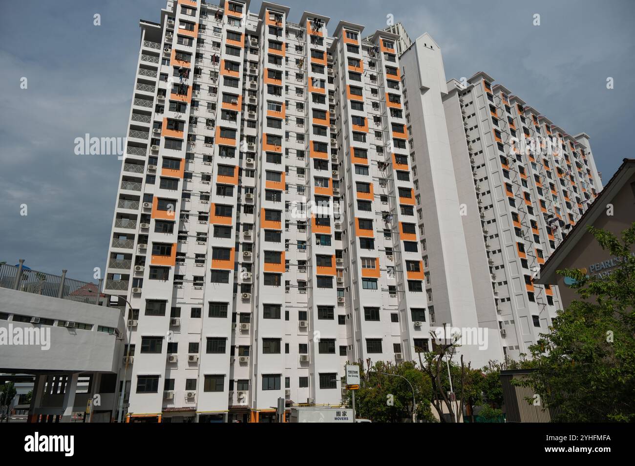 Block 34 housing complex Church Street Singapore Asia Stock Photo - Alamy