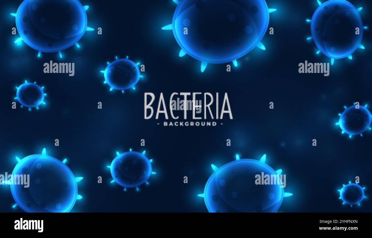 virus or bacteria infection cells background design Stock Vector Image ...