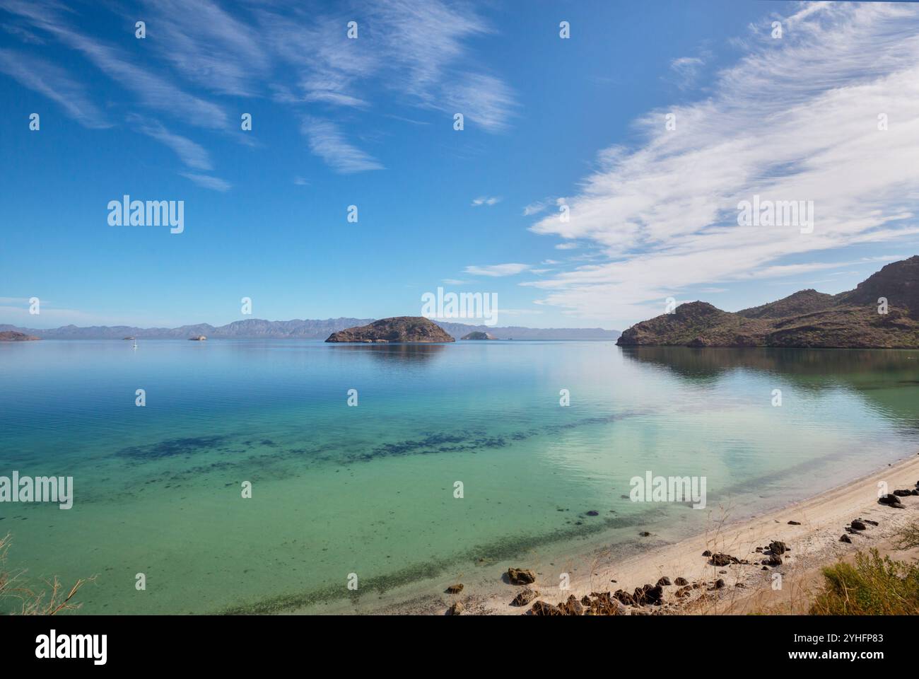 Beautuful landscapes in Baja California, Mexico. Travel background ...
