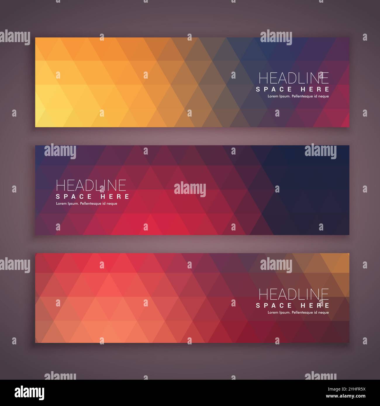 geometrical banners template set Stock Vector Image & Art - Alamy