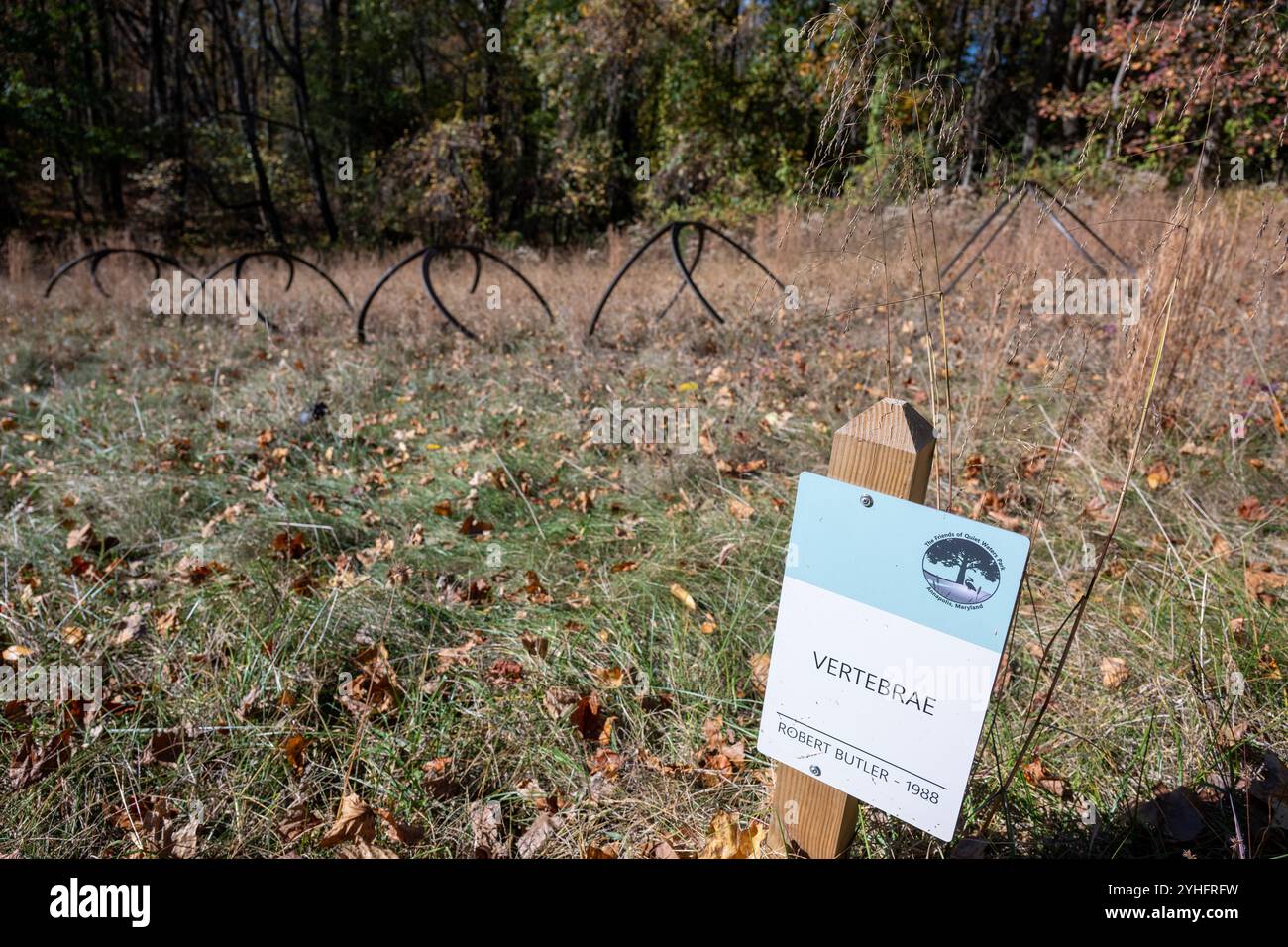 Vertebrae Sculpture bt Robert Butler (1988) at Quiet Waters Park ...