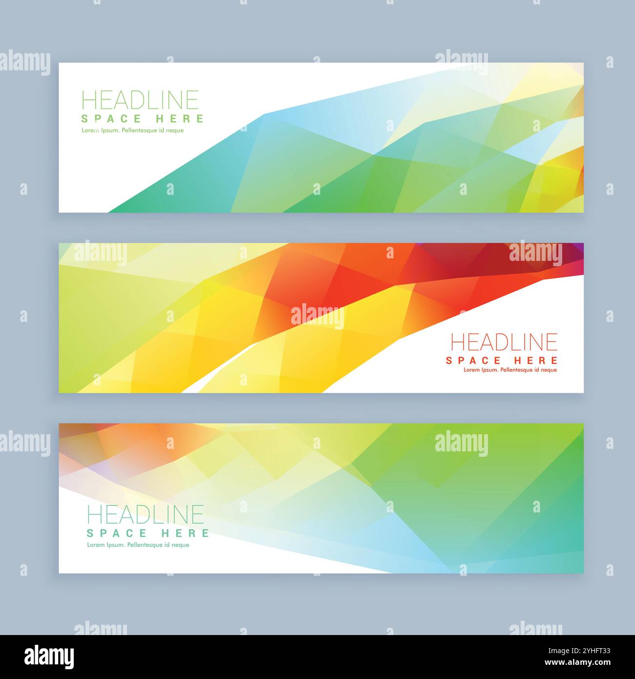 colorful abstract header and banners Stock Vector Image & Art - Alamy