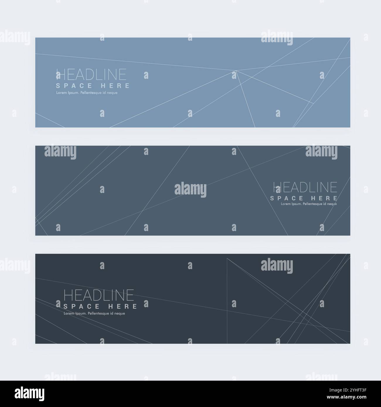 set of banners in gray shades Stock Vector Image & Art - Alamy