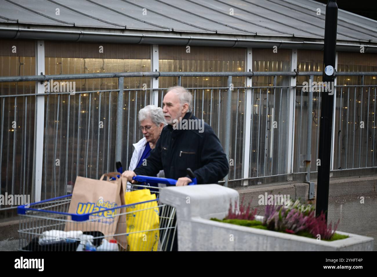 Ullared, Halland, Sweden. November 11 2024. Customers outside of Gekås ...