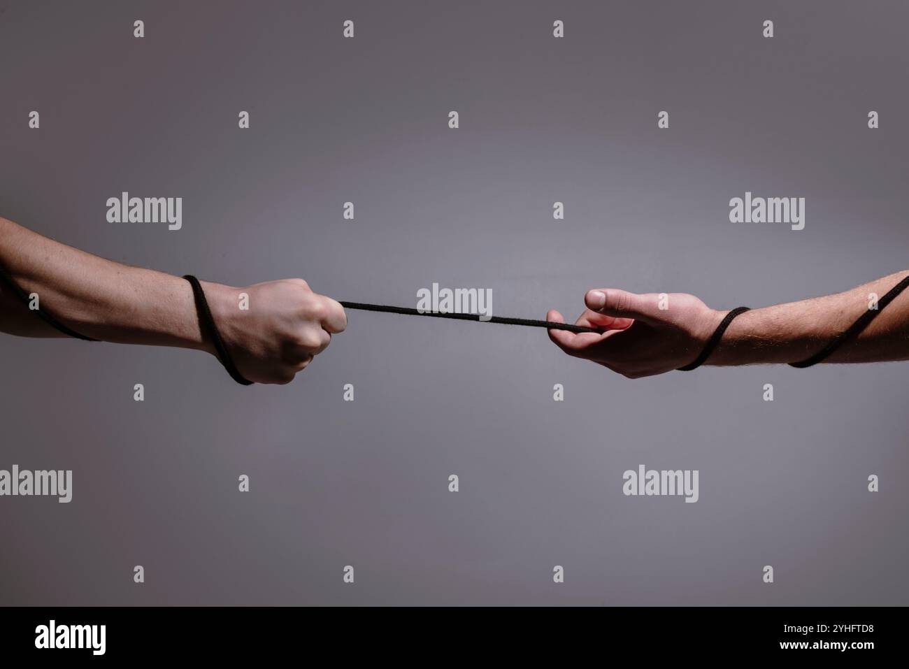 Rescue, help, helping gesture or hands. Tug of war. Rope, cord. Hand holding a rope, climbing ...