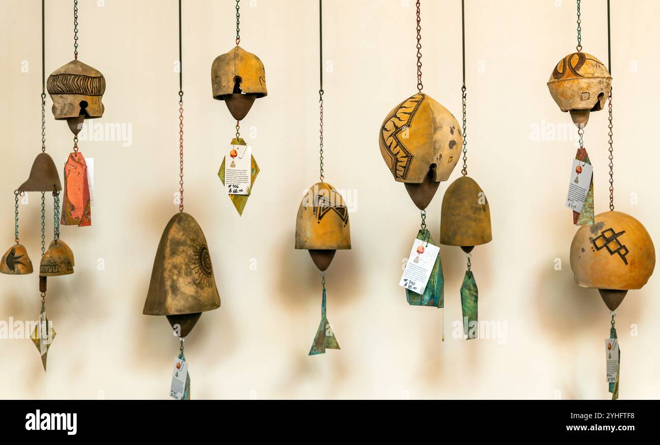 Custom cast bronze bells for sale; Arcosanti; experimental town ...