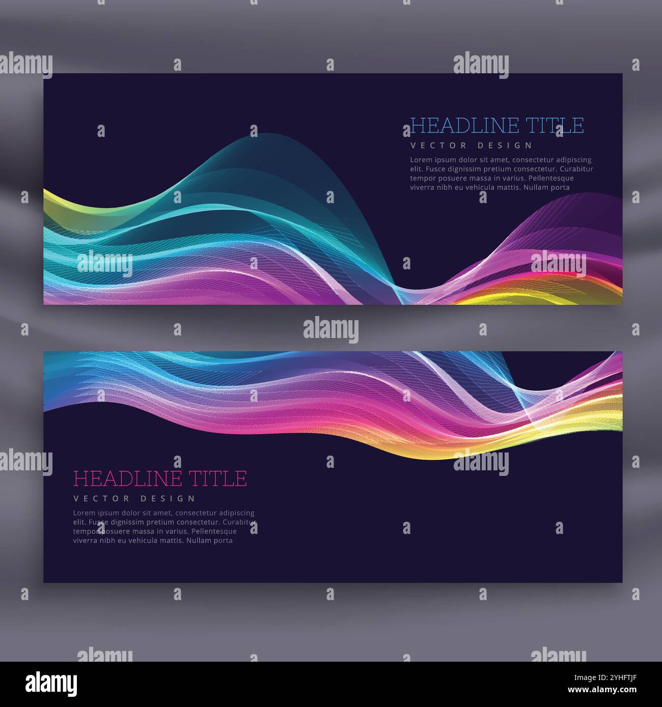 Two banners Stock Vector Images - Alamy