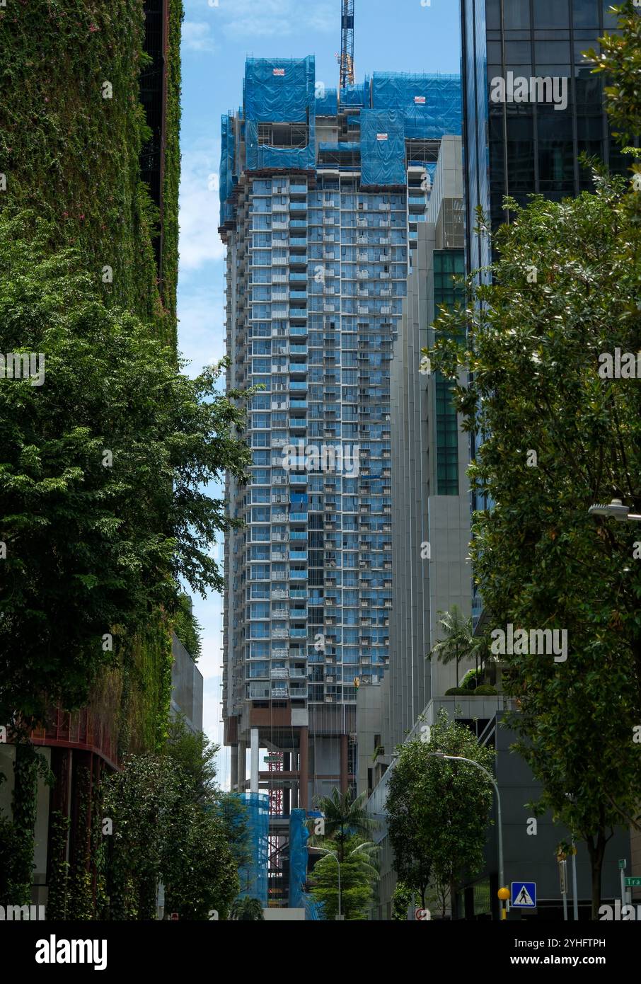 New construction of the luxury residential development of One Bernam in ...