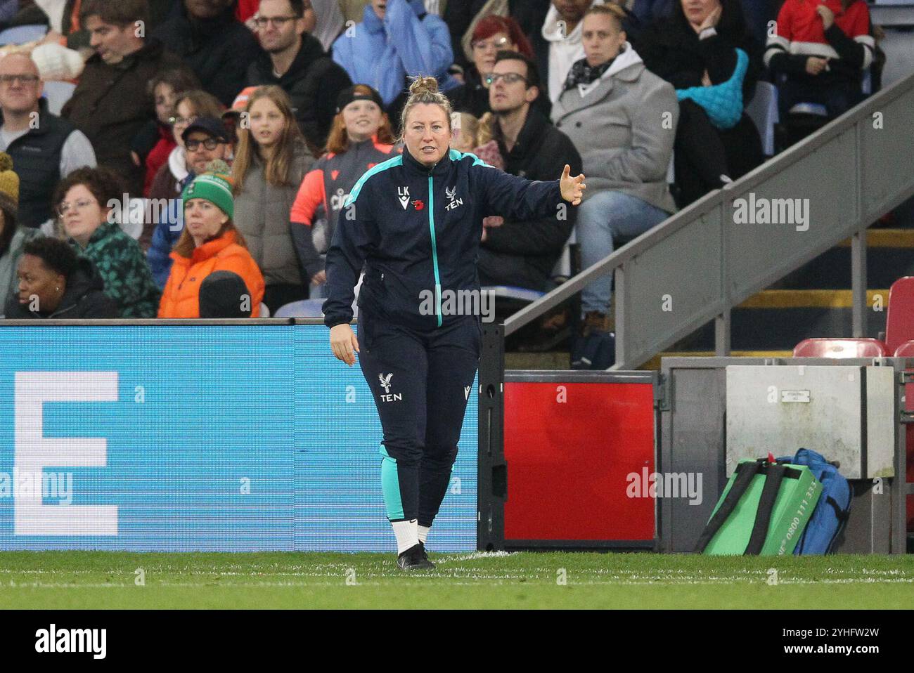 London, UK. 04th Nov, 2024. Crystal Palace Women Manager Laura Kaminski ...