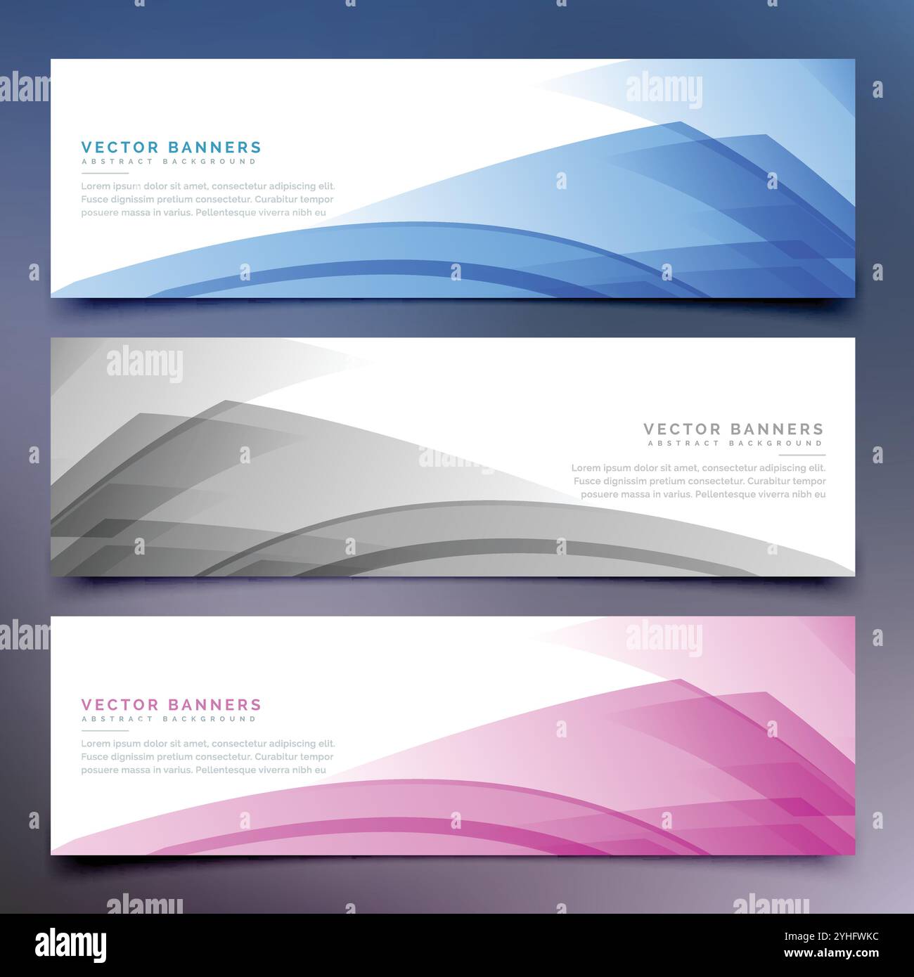 abstract banners and headers set Stock Vector Image & Art - Alamy