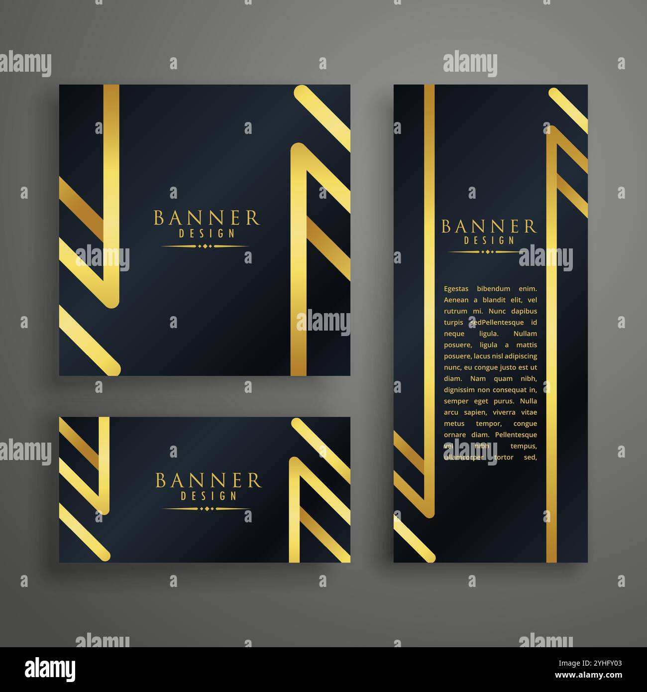 golden premium invitation card design template Stock Vector Image & Art ...