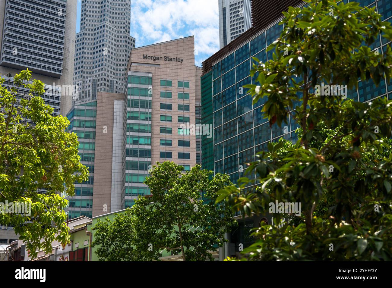 Morgan Stanley offices at 23 Church Street Singapore Asia Stock Photo ...
