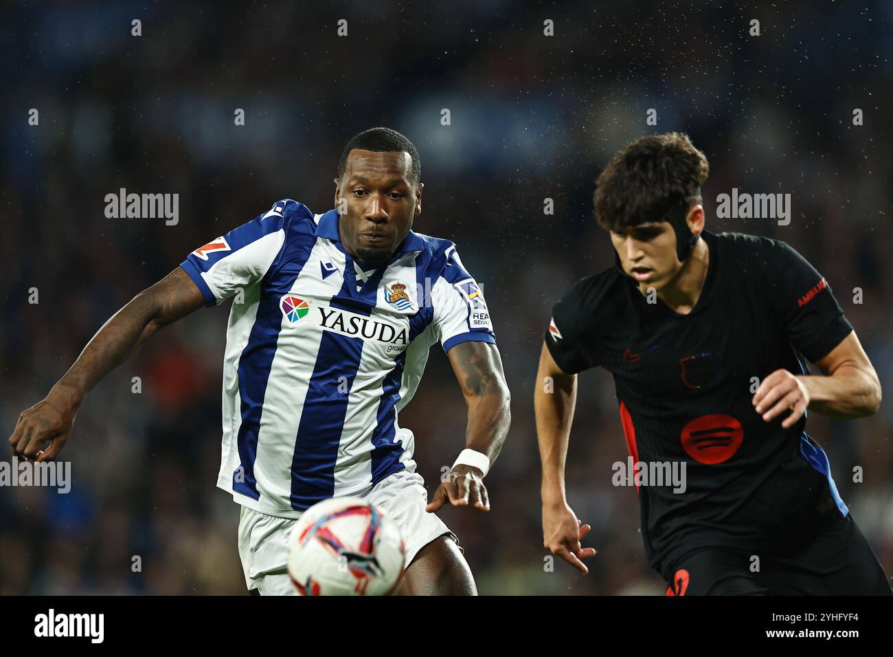 San Sebastian, Spain. 10th Nov, 2024. Sheraldo Becker (Sociedad ...