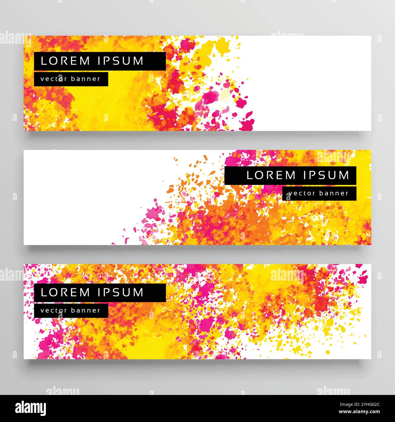 abstract watercolor web banner design background vector Stock Vector ...