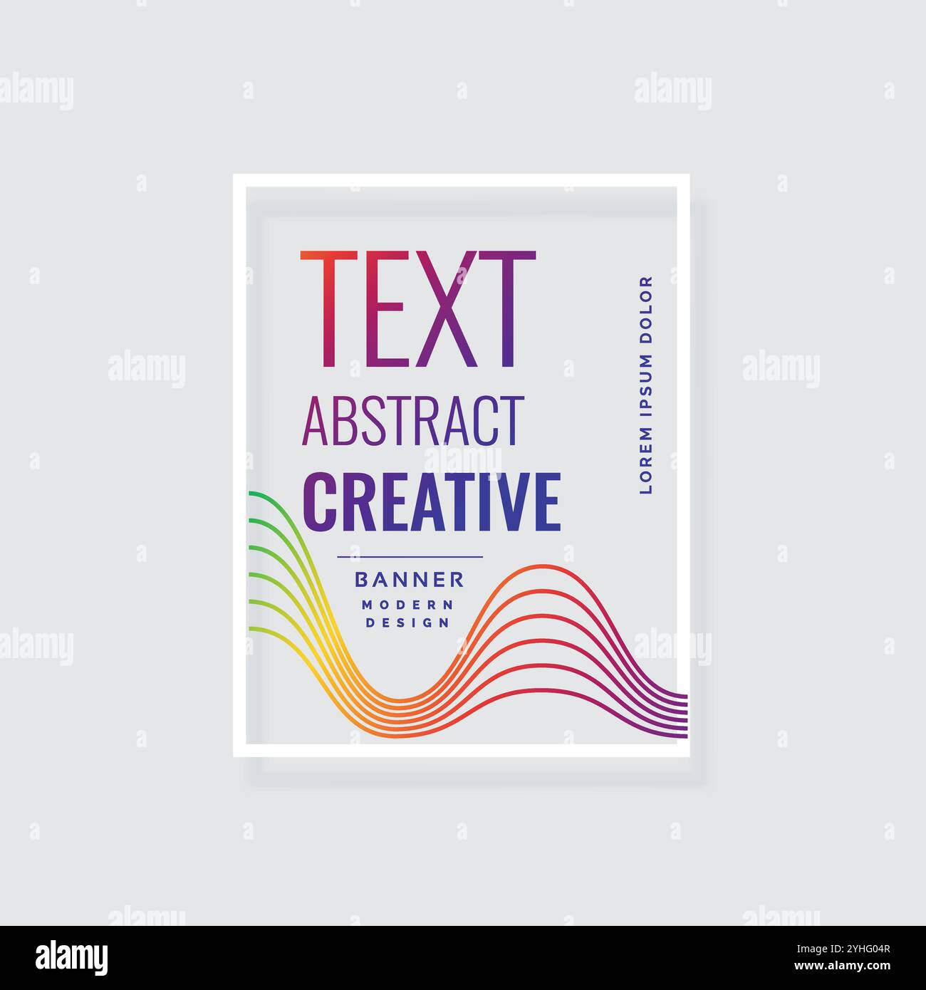 modern wavy lines banner design creative illustration Stock Vector ...