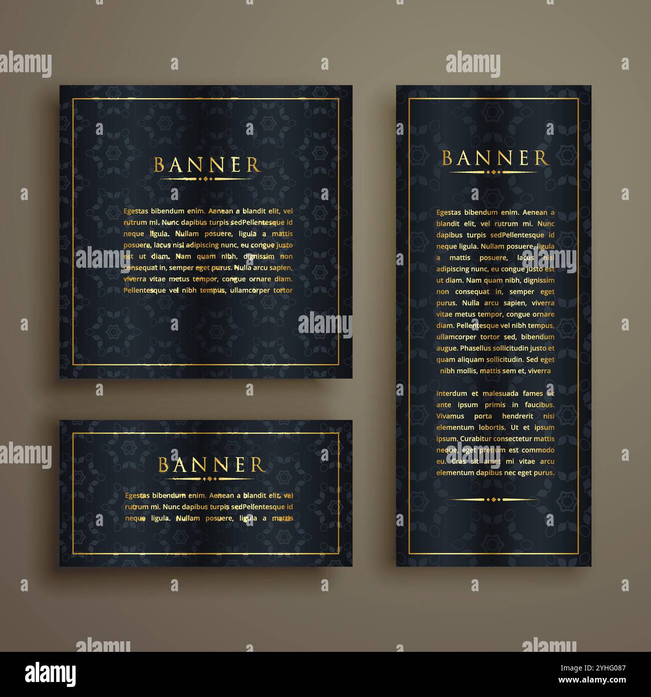 Banner set design hi-res stock photography and images - Alamy
