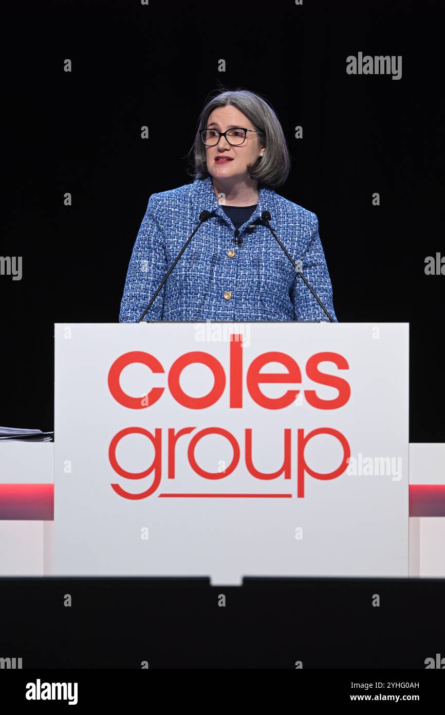 Melbourne, Australia. 12th Nov, 2024. Coles Managing Director and Chief ...