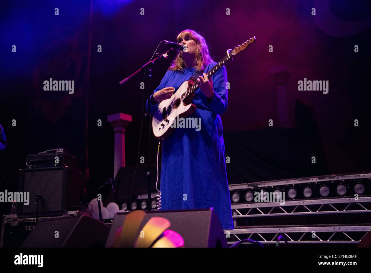 English indie pop musician, Katy J. Pearson, performing live at the ...