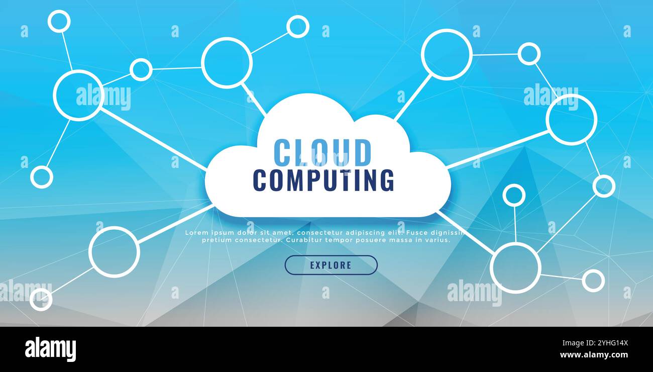 cloud computing banner design concept Stock Vector Image & Art - Alamy