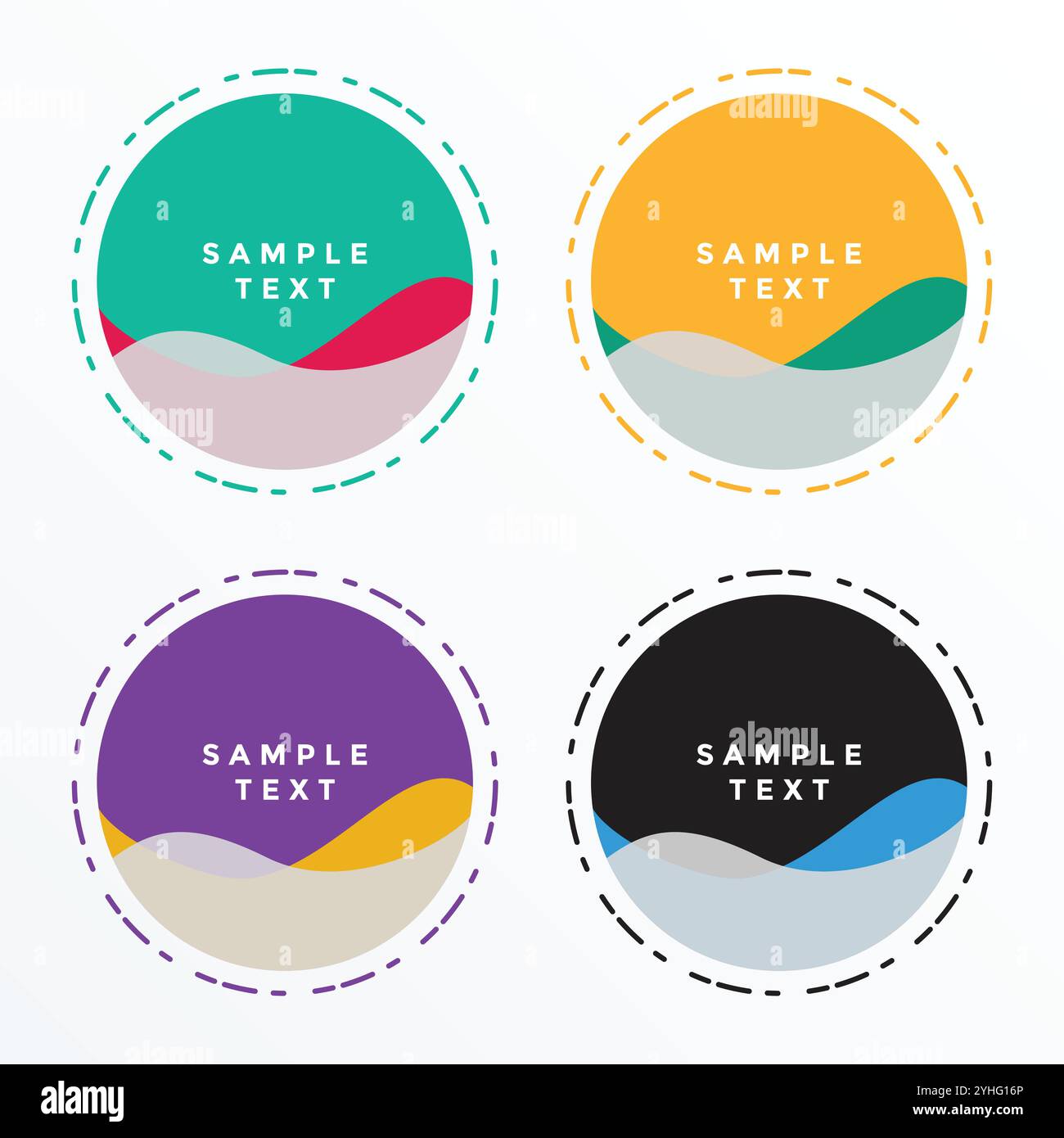 abstract circle shape banners set Stock Vector Image & Art - Alamy