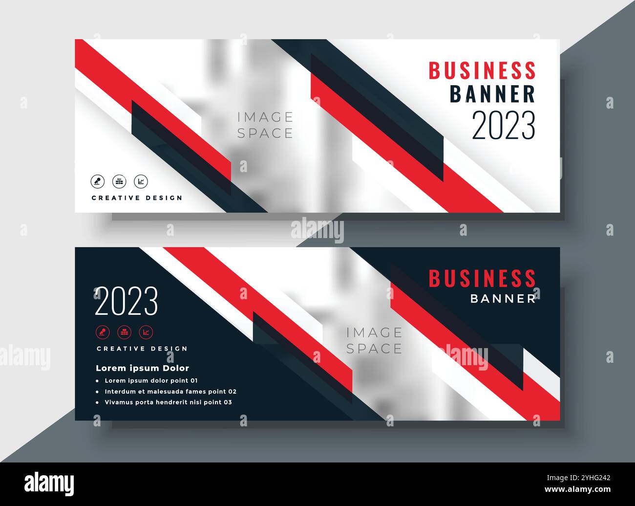 red theme corporate business banner design Stock Vector Image & Art - Alamy