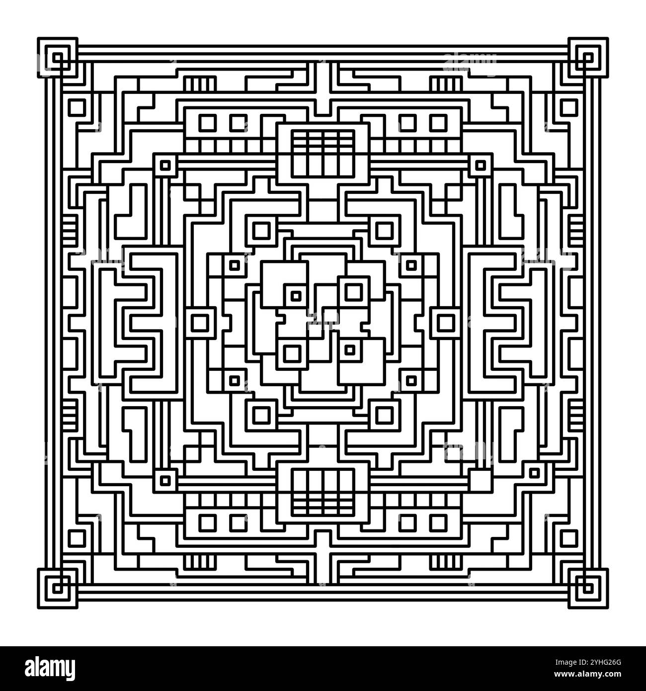 White ethnic pattern abstract Black and White Stock Photos & Images - Alamy