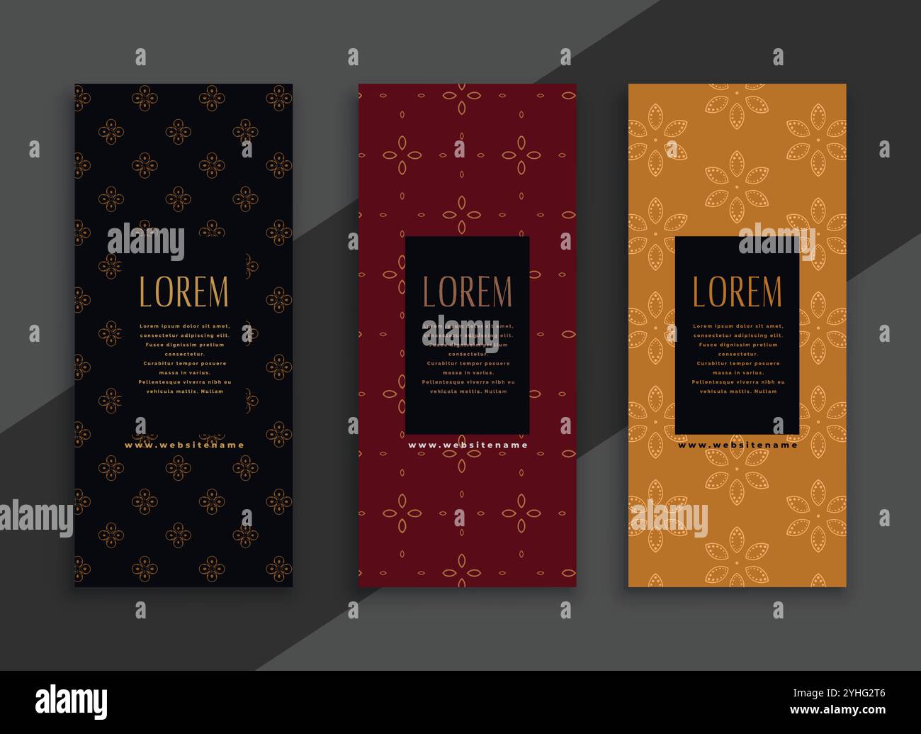 vintage vertical classic premium banners set Stock Vector Image & Art ...