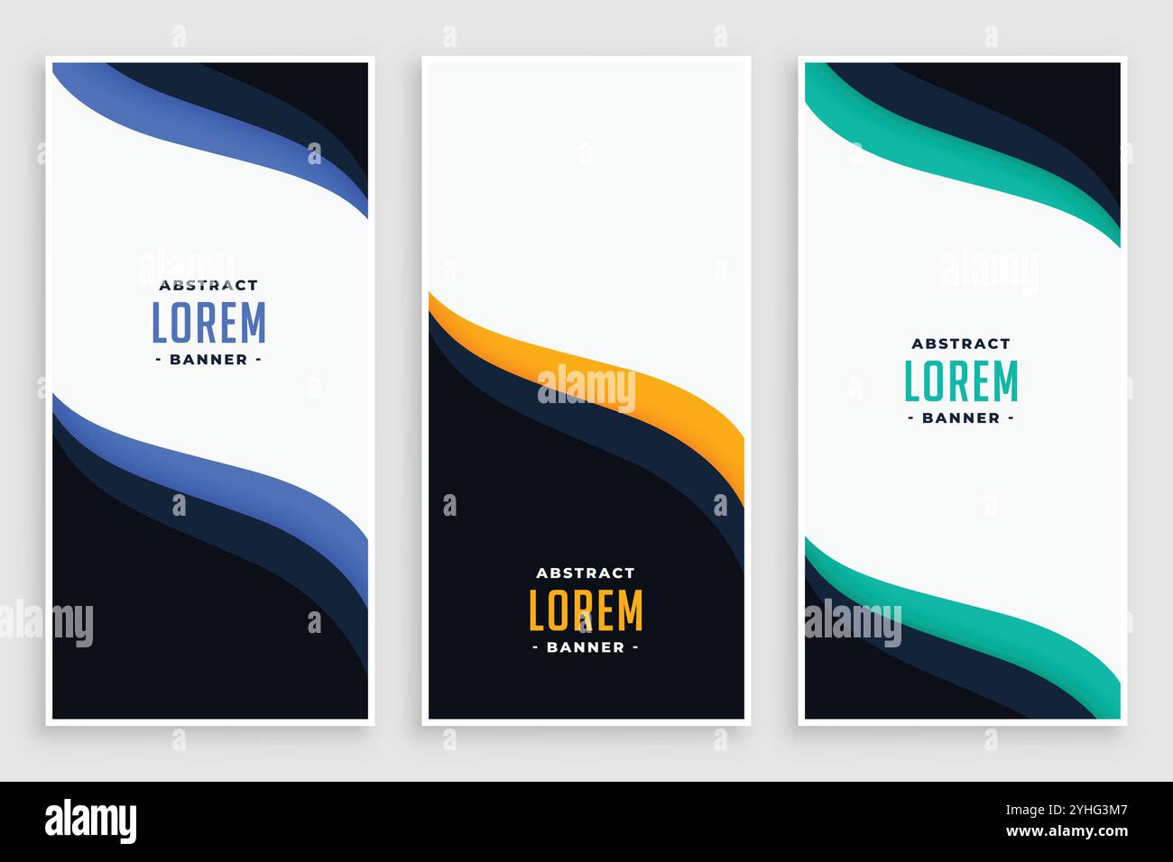 Abstract wavy corporate vertical Stock Vector Images - Alamy