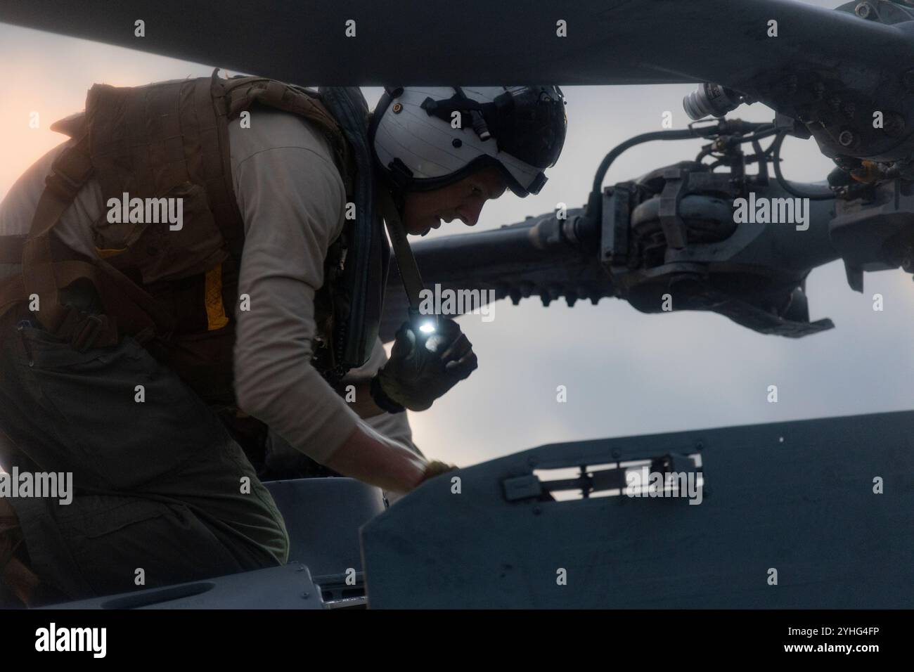 Lt. Daniel Lindauer, assigned to the "Tridents" of Helicopter Sea ...