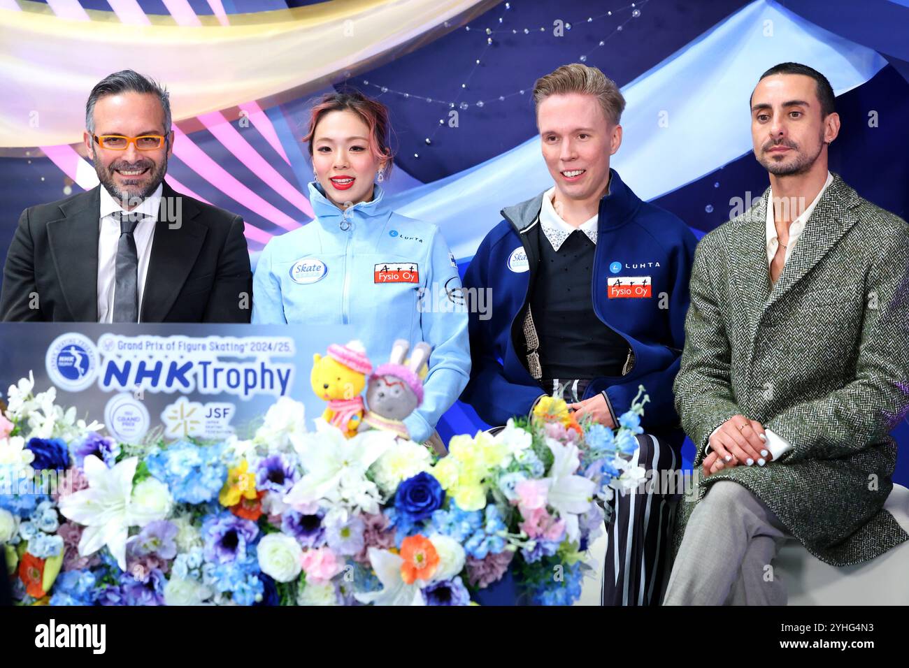 Yoyogi 1st Gymnasium, Tokyo, Japan. 9th Nov, 2024. Yuka Orihara & Juho ...